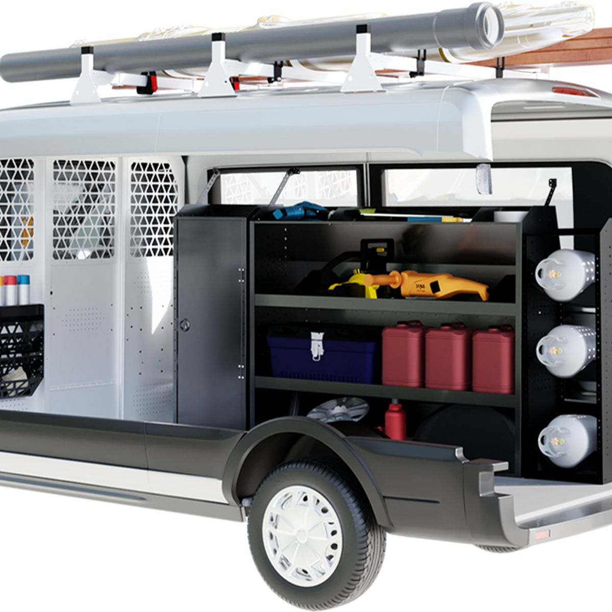 Ford E-Series Cargo Van Shelving - Durable Storage Solutions by MELIPRON
