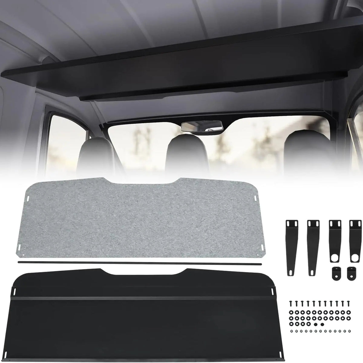 Aluminum Van Headliner Shelf Fit for 2007-2024 Mercedes Sprinter with ...