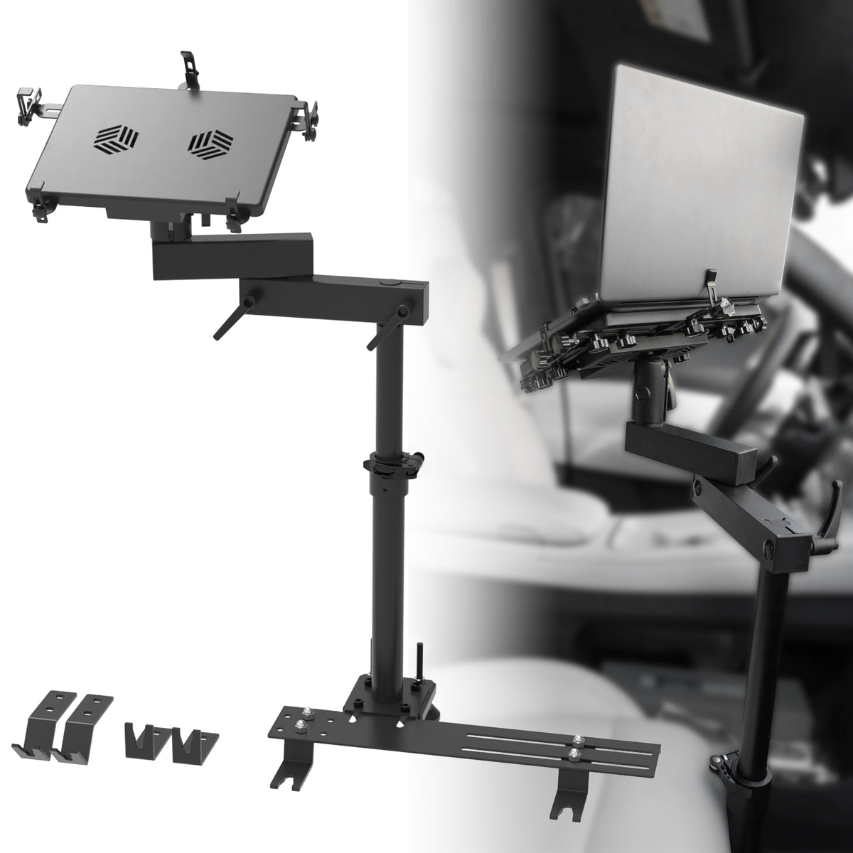 MELIPRON Vehicle Laptop Mount for Truck Car Van Universal Laptop Stand ...