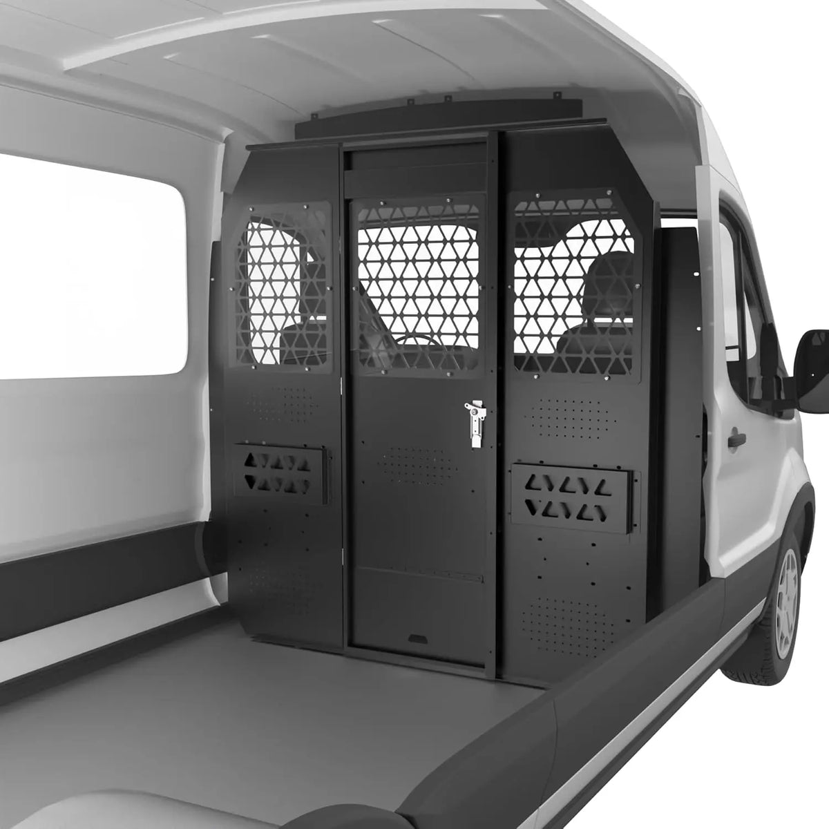 Van Partition with Lock Latch for Ford Transit 150 250 350 Medium Roof ...