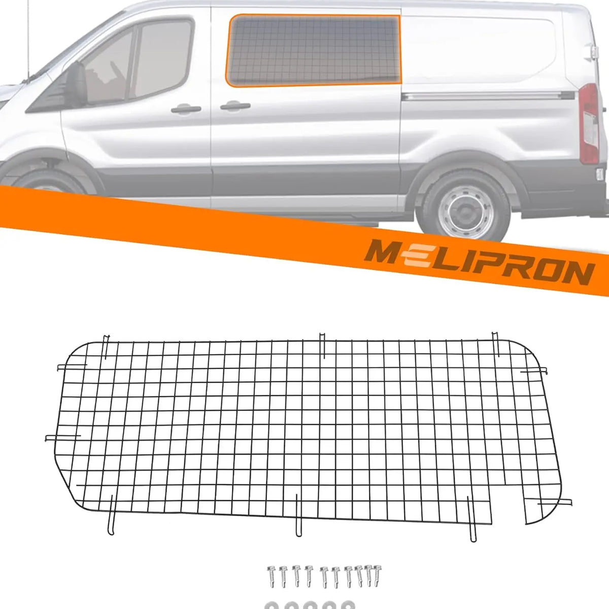 Side Security Window Screen for Ford Transit Low Roof Sliding Side ...