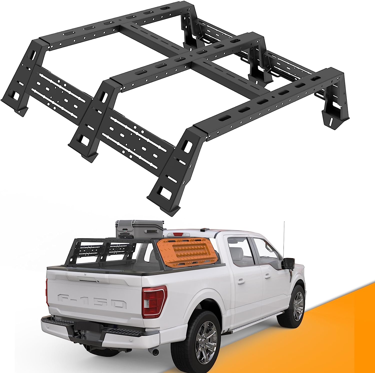 MELIPRON Overland Bed Rack Fit for 2009-2023 Ford F150 Pickup Trucks ...