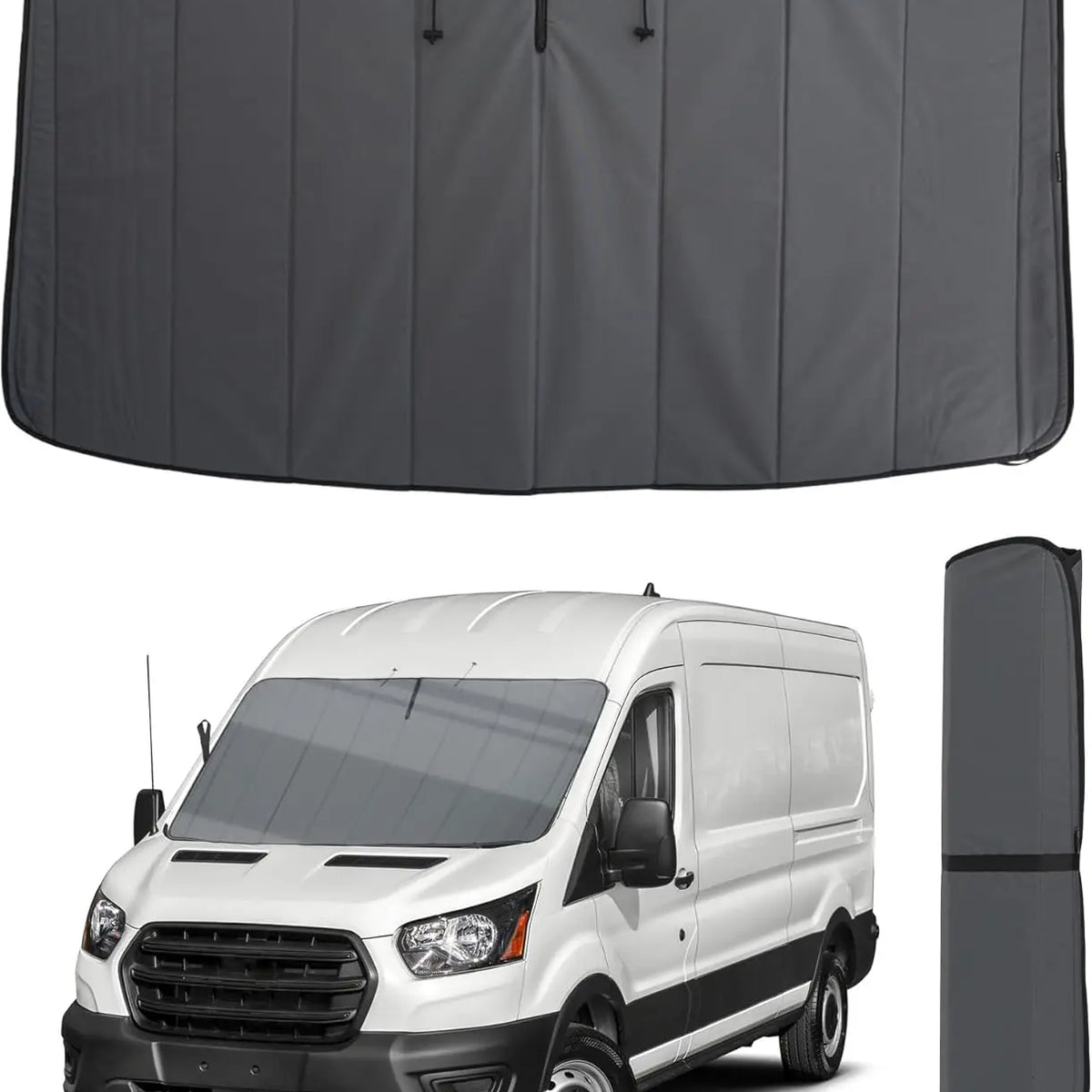 MELIPRON Window Cover Fits for Ford Transit High/Medium Roof Front ...