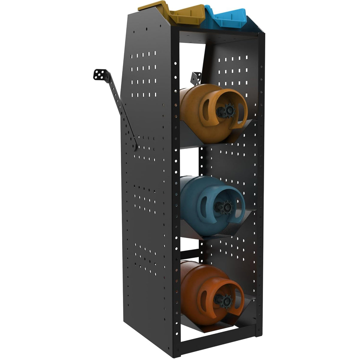 MELIPRON Van Refrigerant Tank Rack Steel Freon Tank Holder for Nitrogen ...