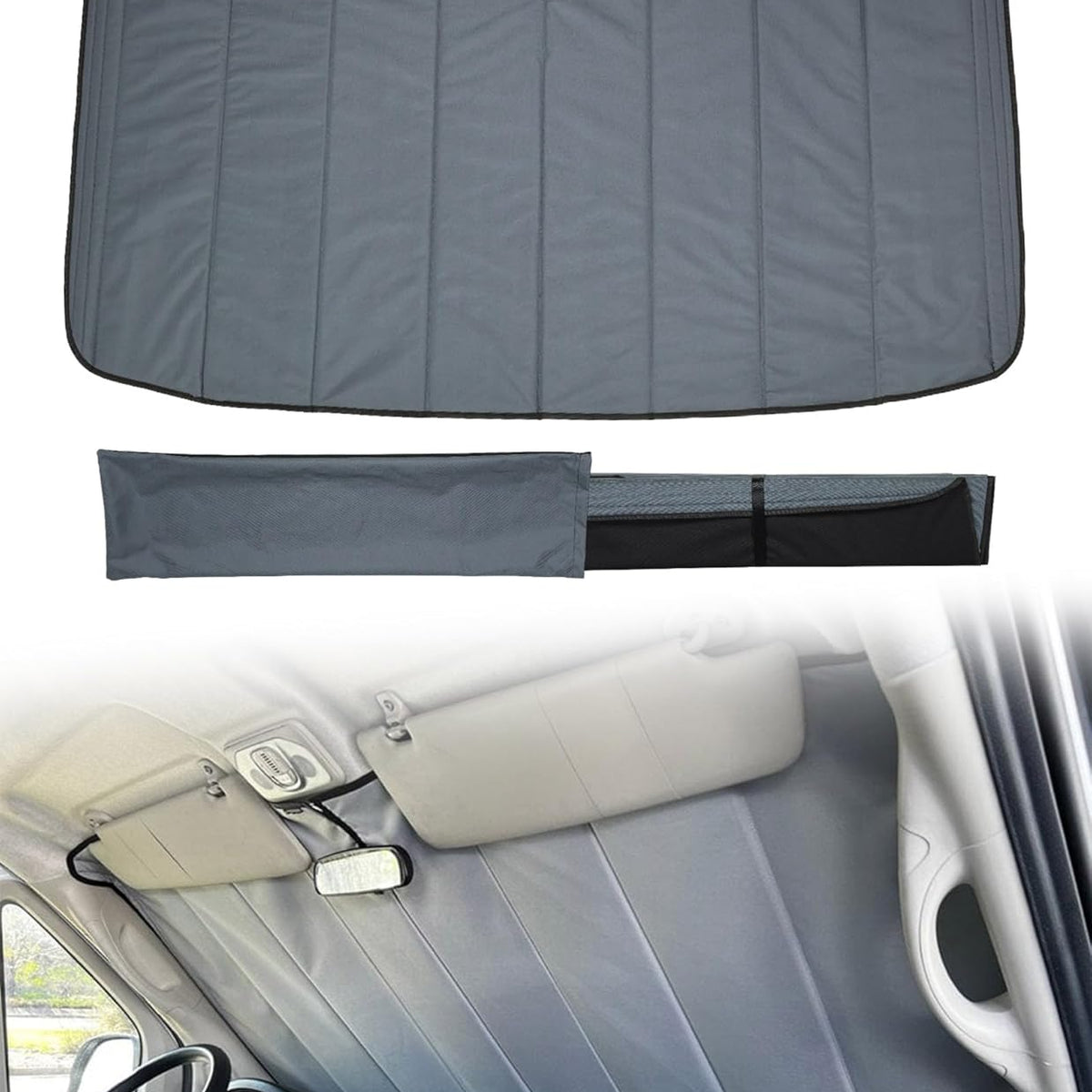 Insulated Blackout Van Windshield Covers Fit for RAM Promaster 1500 ...