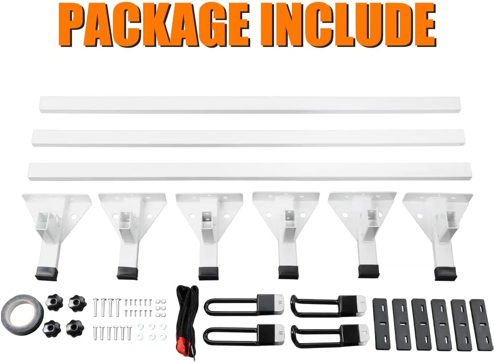 MELIPRON Van Roof Ladder Rack Fit for RAM ProMaster City 2015-On White ...