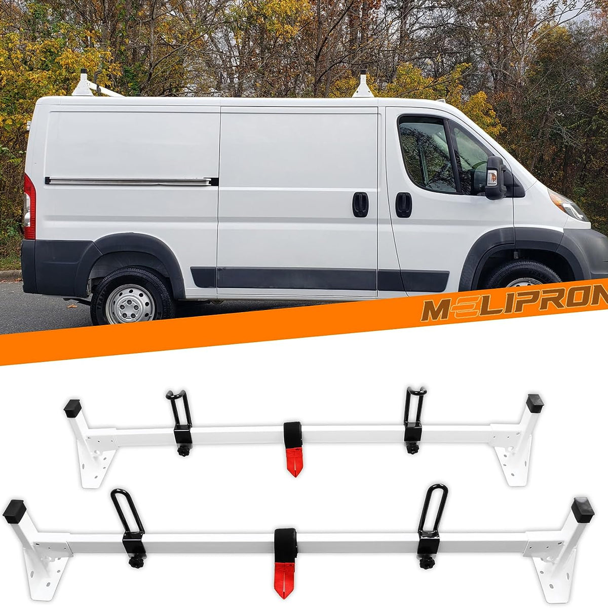 MELIPRON 54" Ladder Rack Fit for Ford Transit 150 250 350 Cargo Van ...