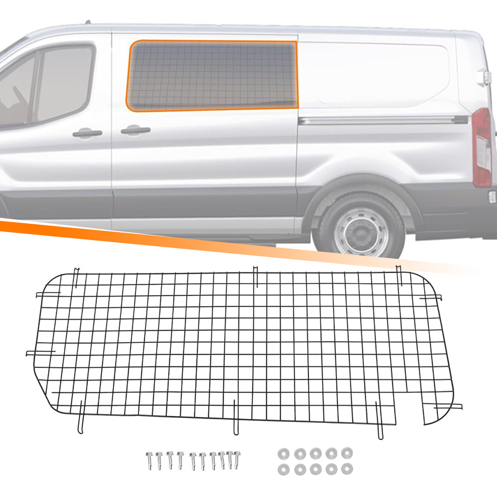 Side Security Window Screen for Ford Transit Low Roof Sliding Side ...