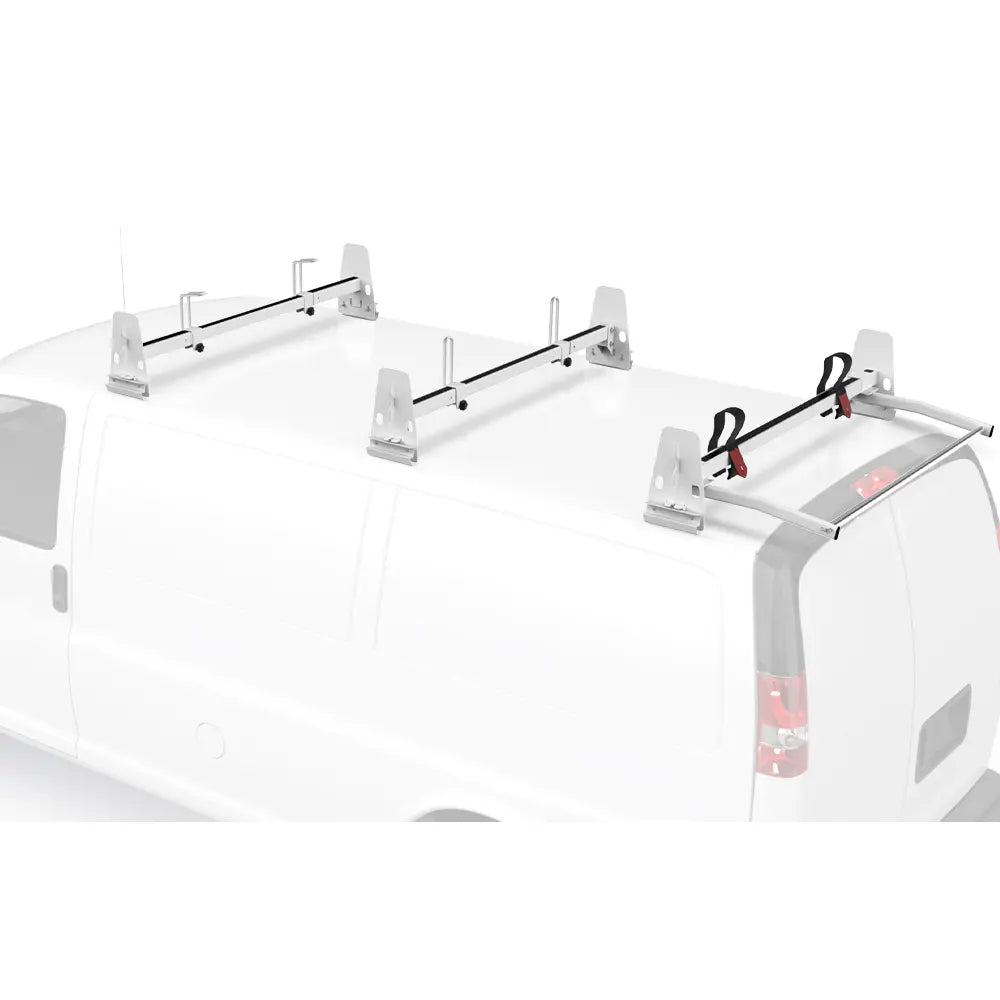 MELIPRON Van Roof Rack with Cargo Roller Fit for Chevy Express Ford GMC ...