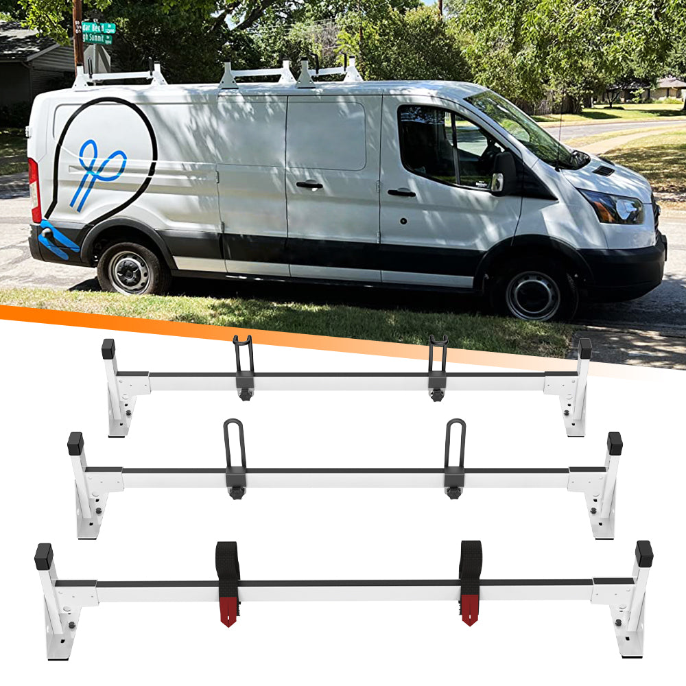MELIPRON 54" Roof Ladder Rack Fit for Cargo Van 2015-On Ford Transit ...