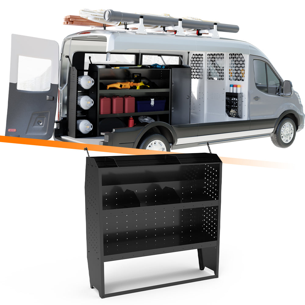 MELIPRON Steel Cargo Van Shelving Storage System Fit for NV200, Transit ...