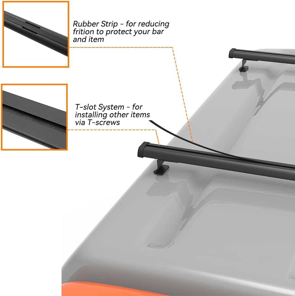 Melipron Truck Topper Rack Adjustable Pickup Camper Shell Roof Ladder ...