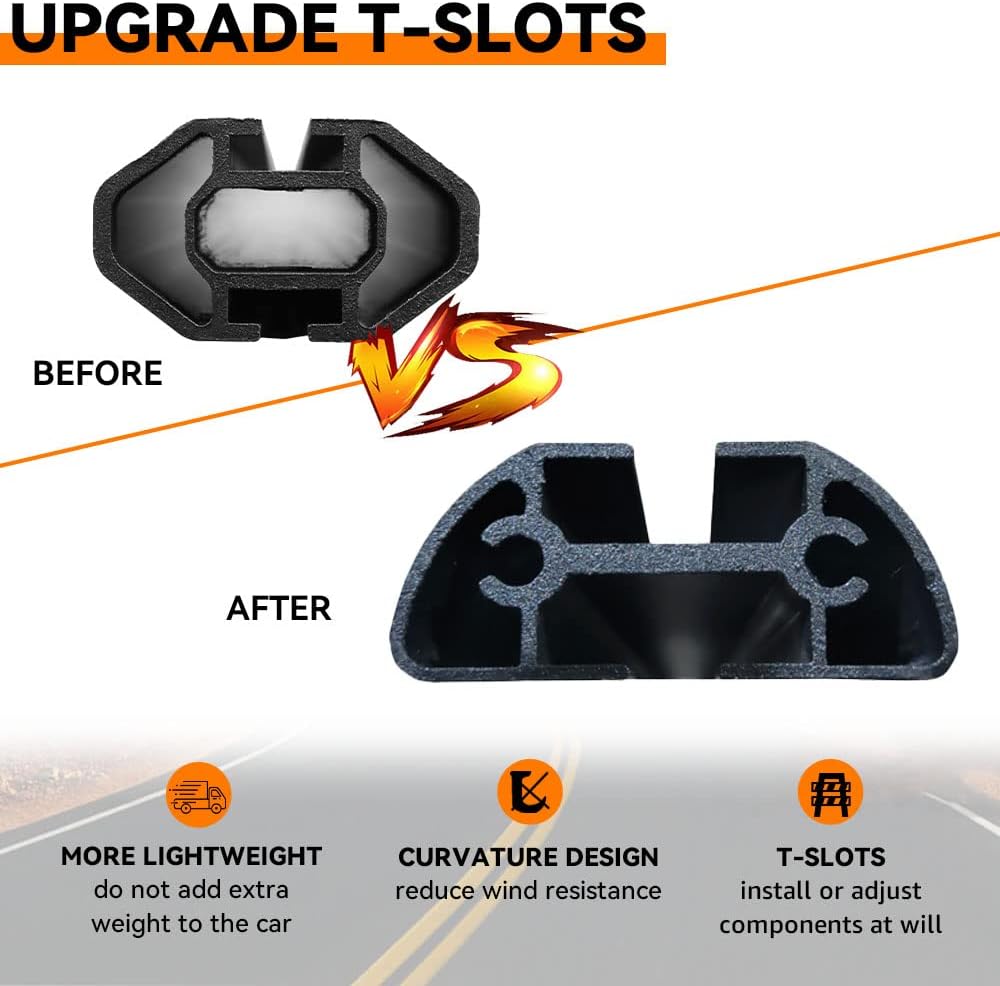 MELIPRON Truck Topper Rack Adjustable Pickup Camper Shell Roof Ladder ...