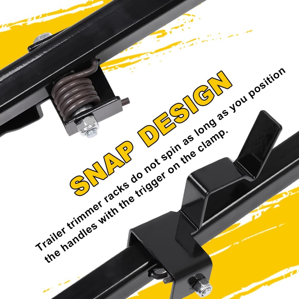 Melipron 3 Place Trimmer Rack for Enclosed Trailer Landscape Weedeater ...