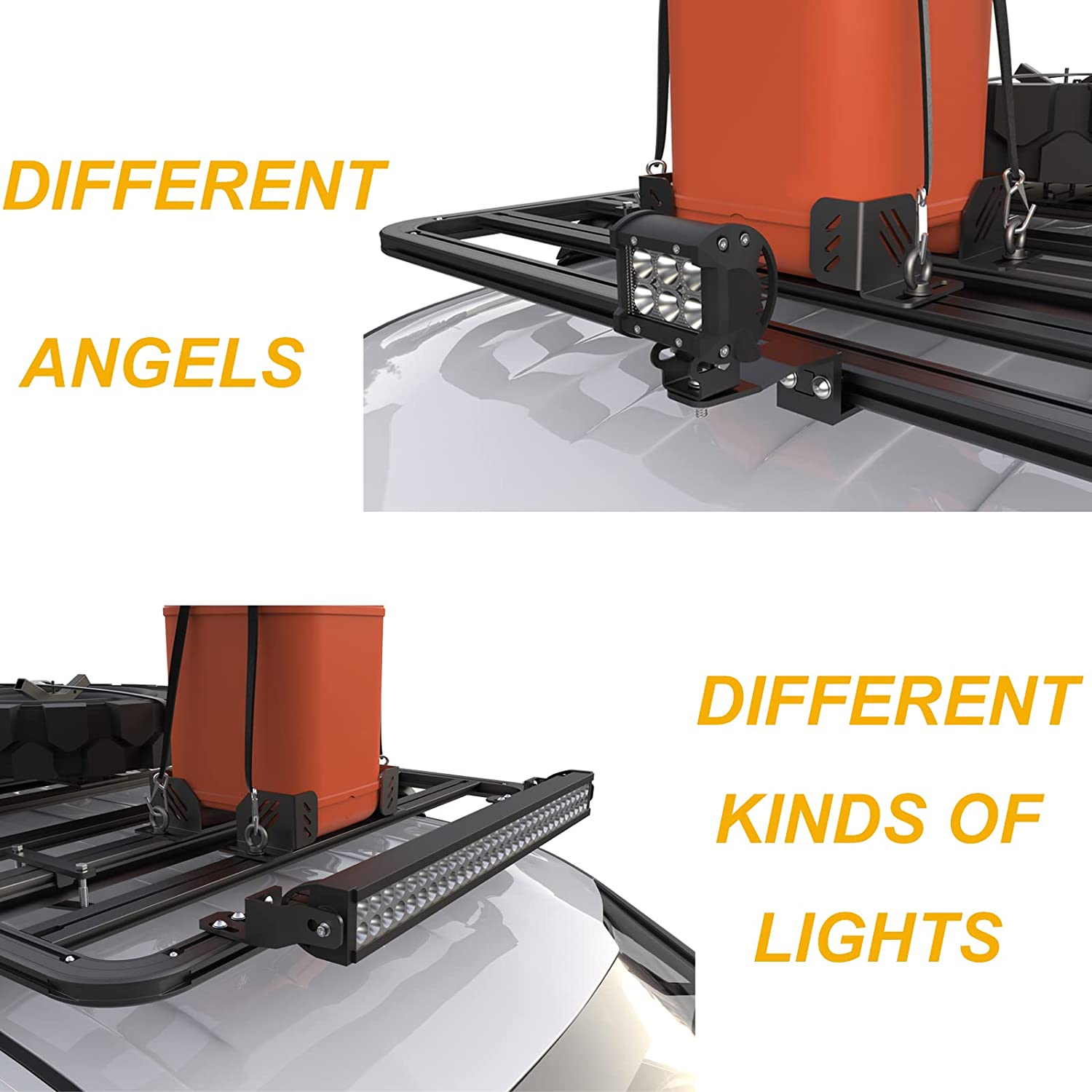 MELIPRON Light Brackets for Platform Roof Racks Stainless Steel Light ...